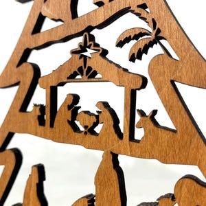 Nativity Tree With Stand,nativity Scene,meaningful Christian Gift ...