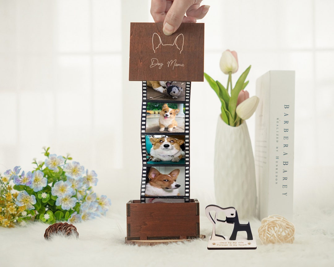 Pull Out Photo Memory Box, Personalised Wood Photo Frame, Pet Memorial ...