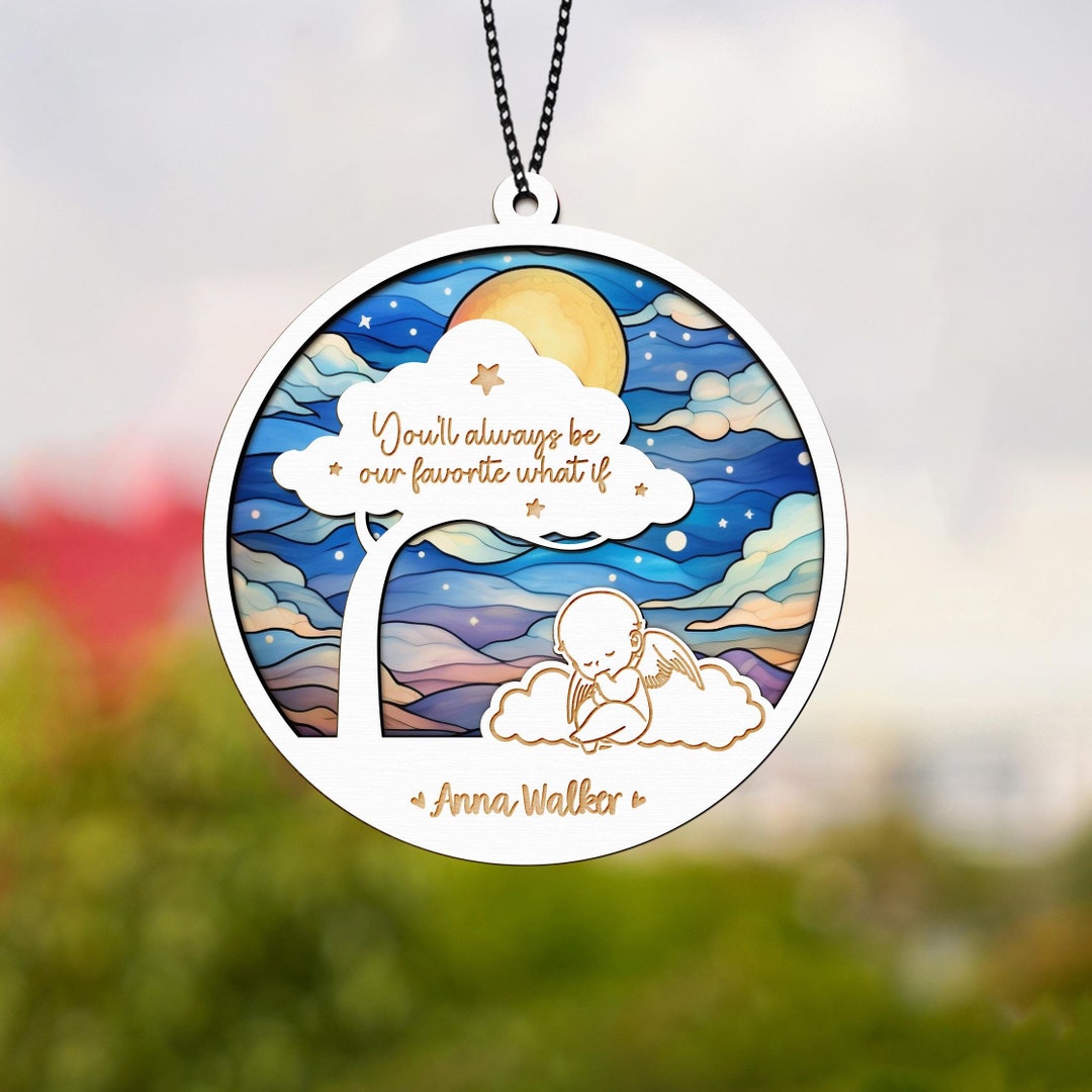 Baby Sympathy Gift, Memorial Baby Suncatcher, Infant Loss Gift, Baby ...