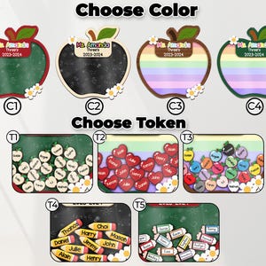 Personalized Teacher Apple Magnet,teacher Shaker,teacher Appreciation ...