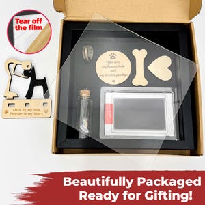 Personalized Pet Shadow Box, Pet Memorial Coller Holder Frame, Pet Loss ...