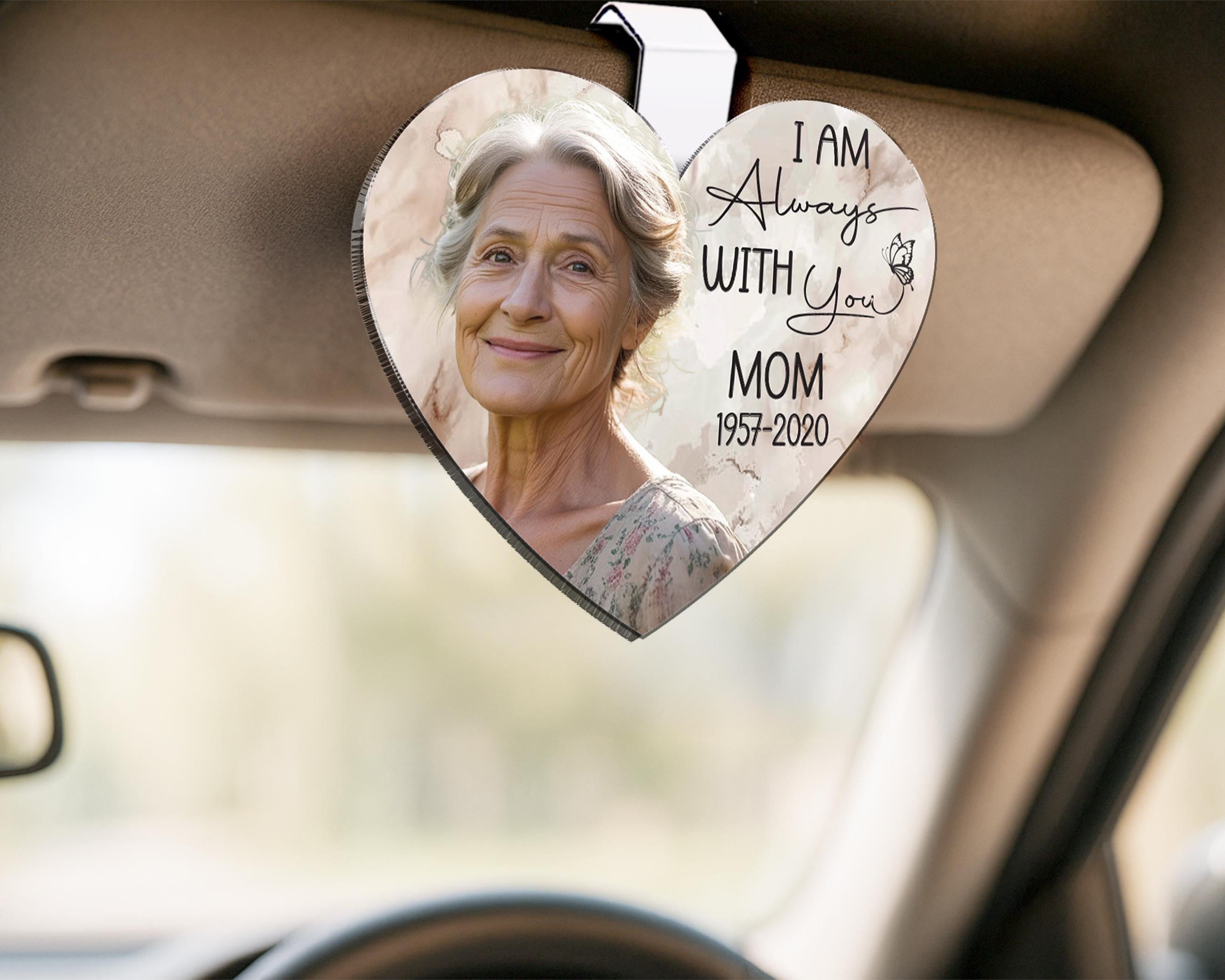Personalized Memorial Photo Car Visor Clip, Memorial Gift, Custom ...