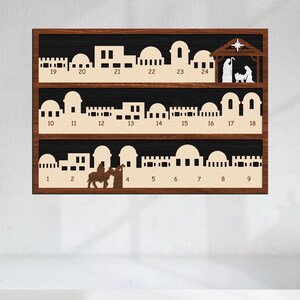 Nativity Advent Calendar Jesus Countdown, Christmas Countdown ...
