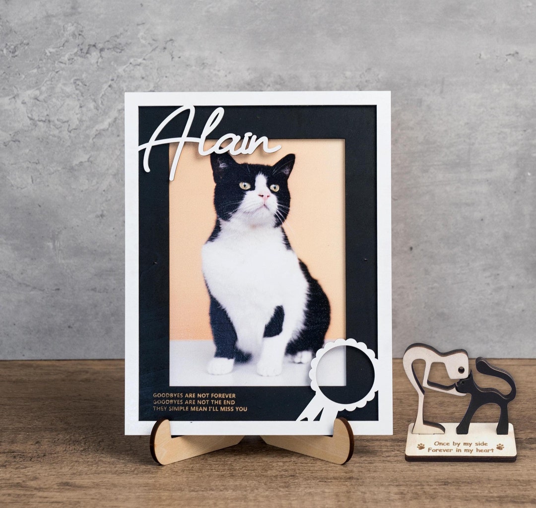 Personalized Cat Frame,cat Name Photo Frame,dog Memorial Gift,dog ...