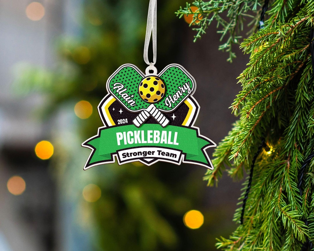 Custom Pickleball Ornament,pickleball Player Christmas Ornament ...