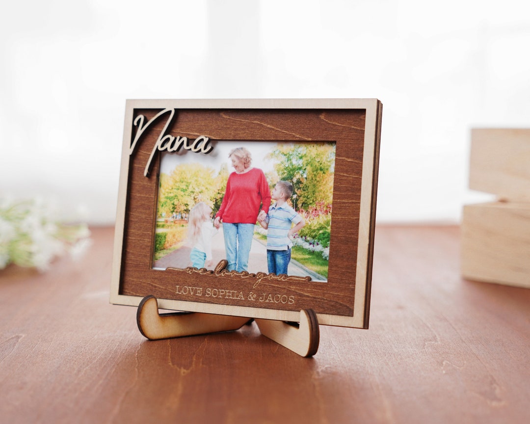 Custom Wood Picture Frame, Personalized Photo Frame, Couple Picture ...