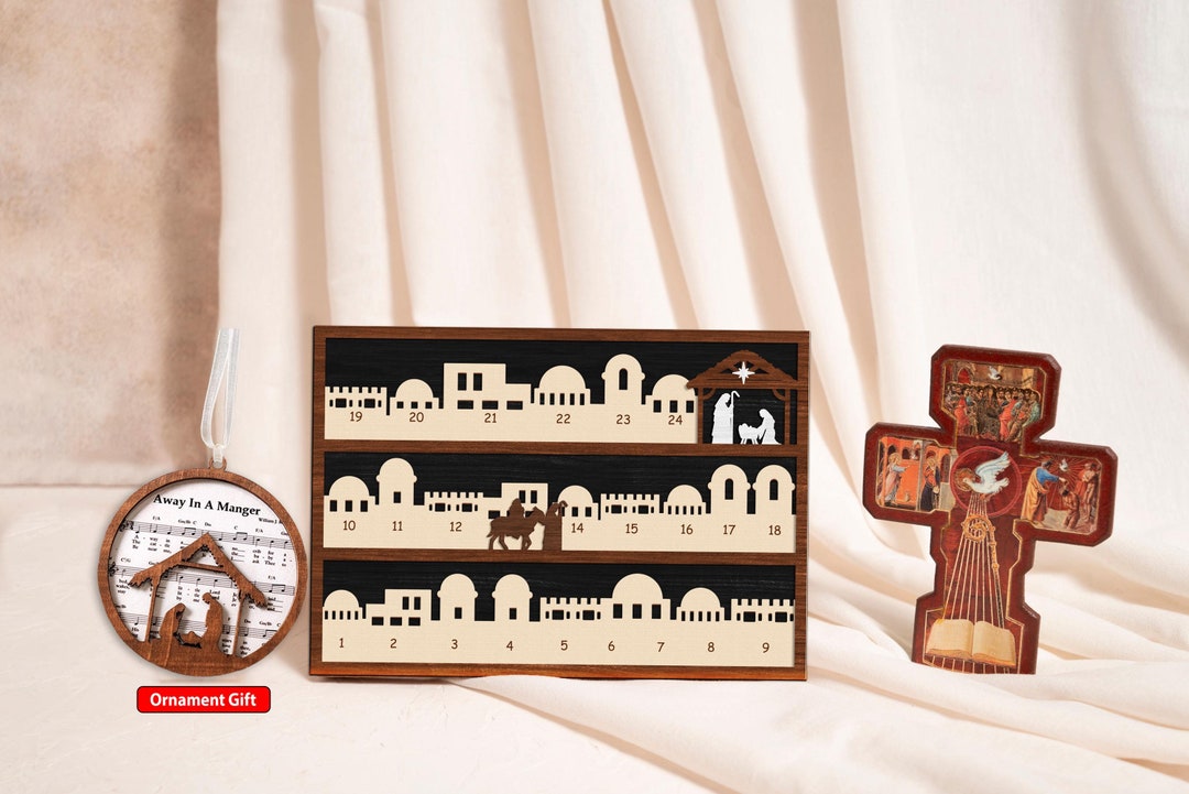 Nativity Advent Calendar Jesus Countdown, Christmas Countdown ...