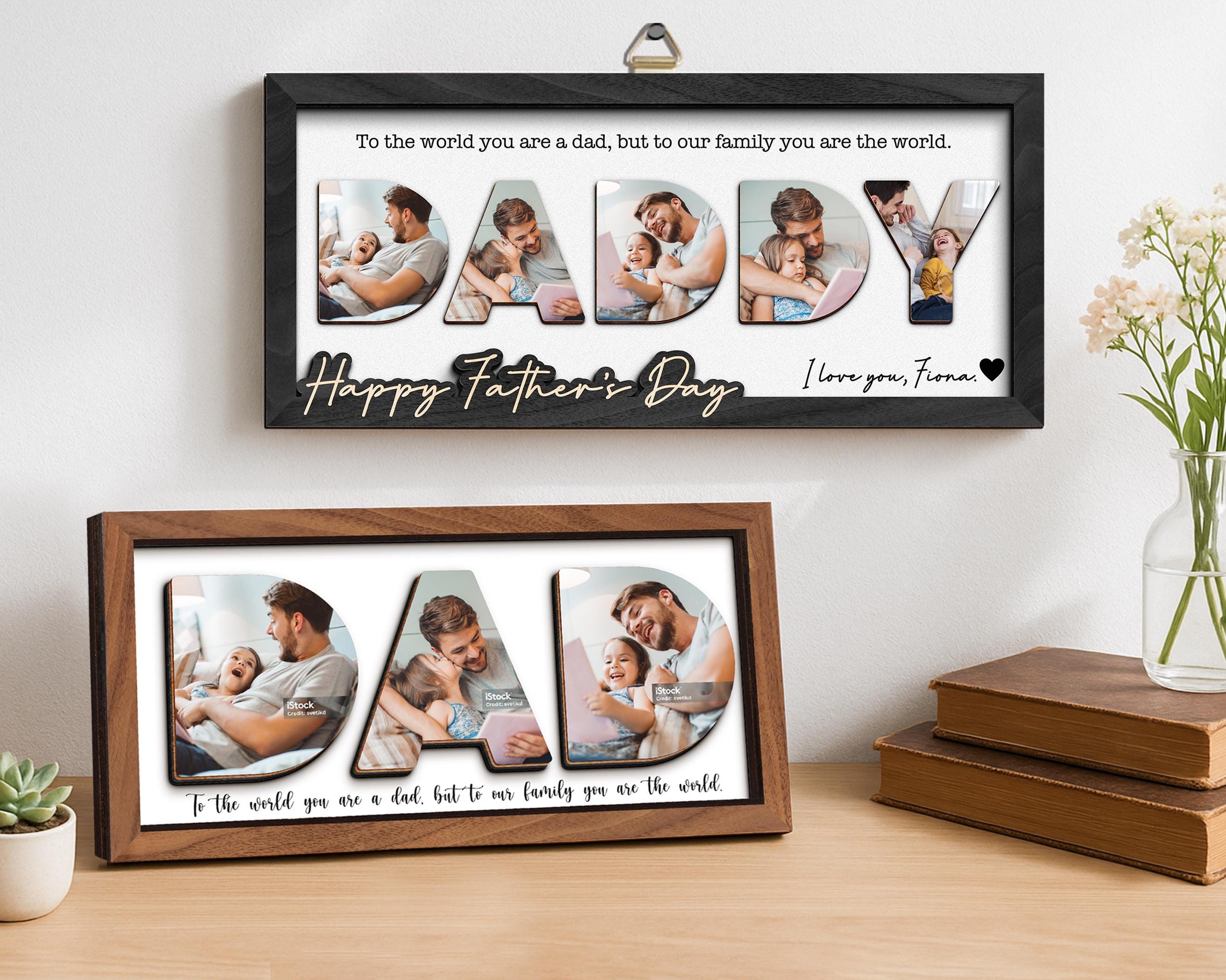 Personalized Photo Sign for Dad, Photo Frame for Dad, Father's Day ...