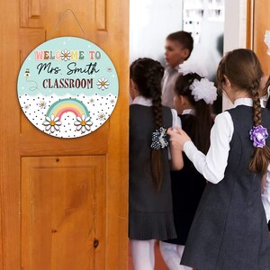 Welcome Sign for Classroom, Back to School Door Hanger, Welcome to Our ...