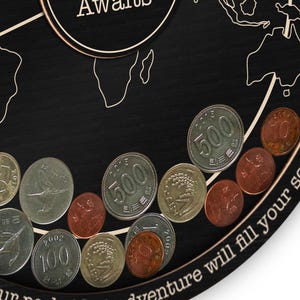 Coin Holder Travel Personalized, Coin Collection Display Foreign ...