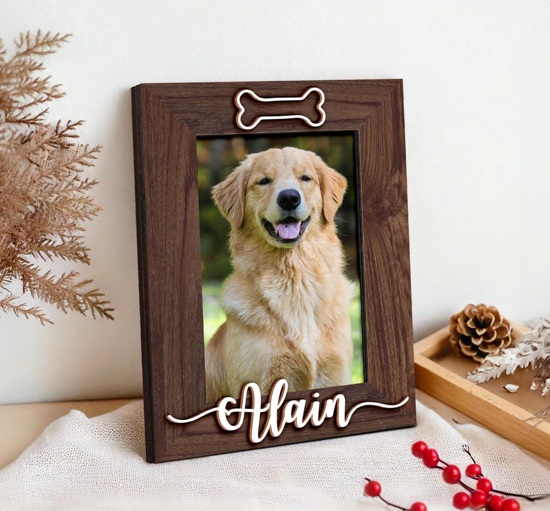 Personalize Pet Picture Frame,dog Frame,dog Memorial Gift,pet Name ...