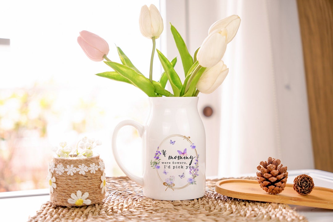 Flower Vase Personalized Gift for Grandma, Wildflower Mug If Nanas Were ...