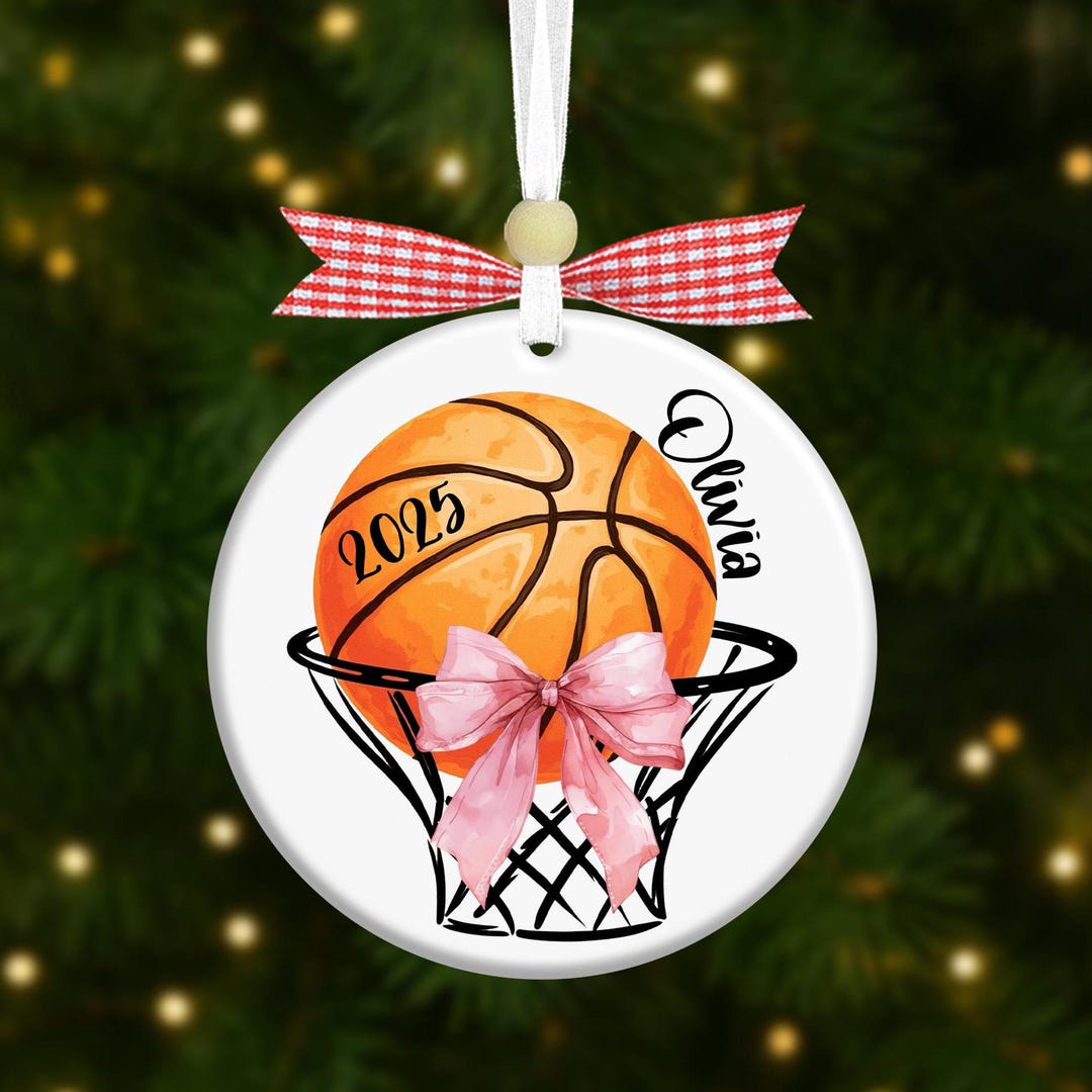 Personalized Girl Basketball Christmas Ornament – Christmas Gift for ...