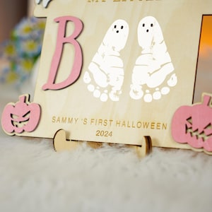 Baby First Halloween Keepsake, DIY Halloween Footprint Art,new Baby ...