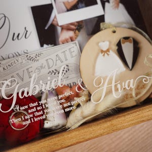Personalize Weddings Shadow Box, Custom Couple Names and Date Weeding ...