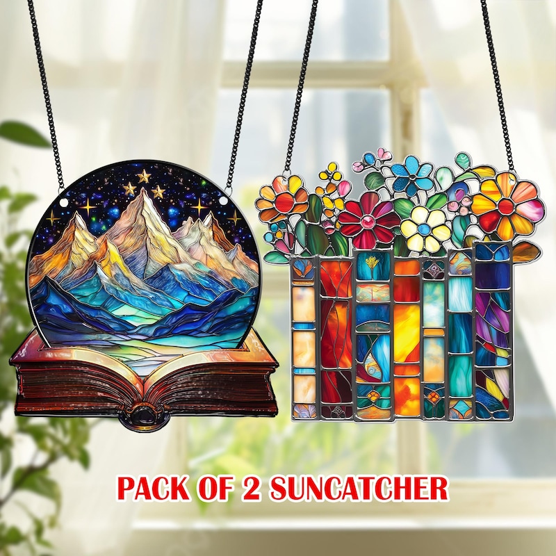 Stained Glass Book Glasses - Etsy