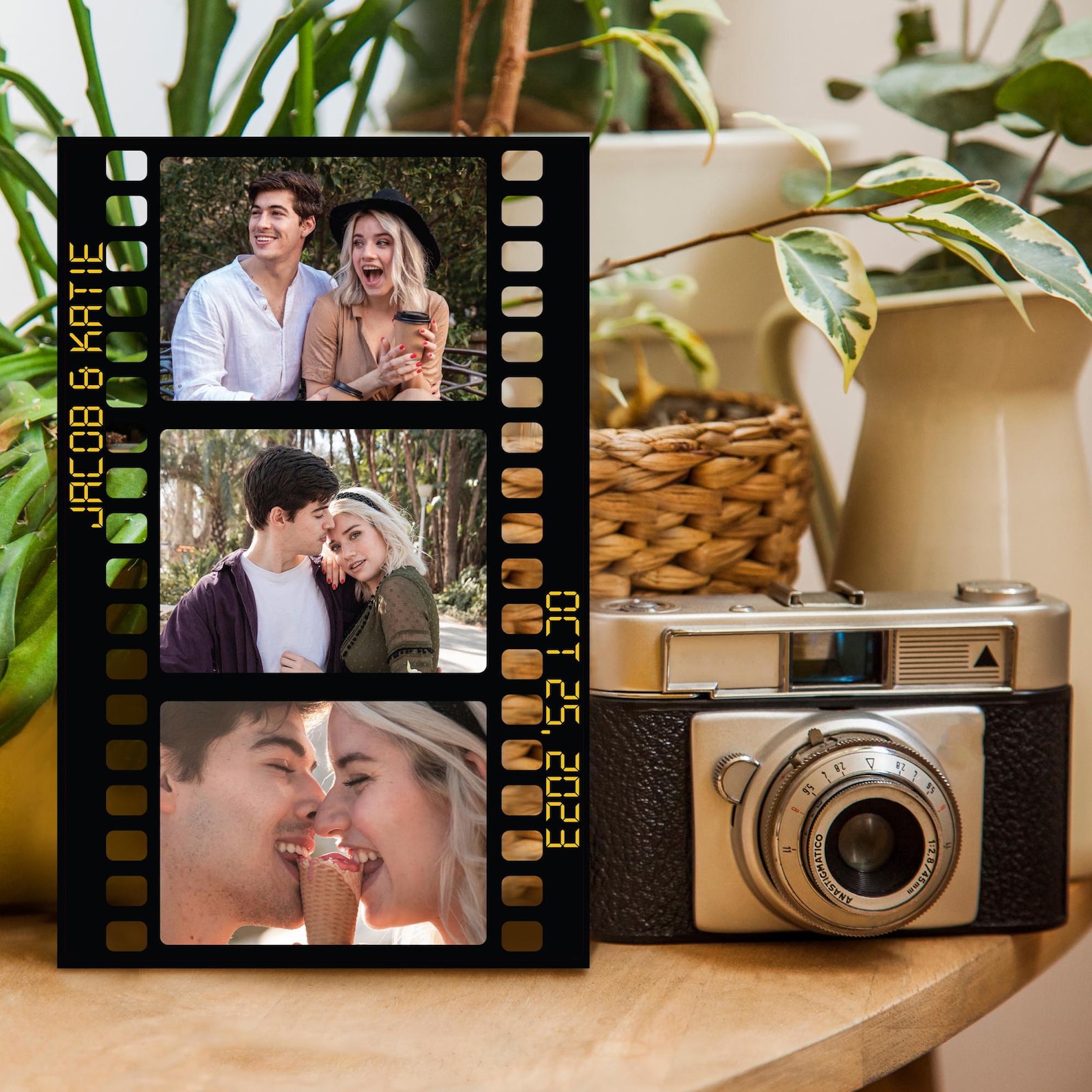 Personalized Couple Photos Camera Film Roll Gift Memory Film Photo ...