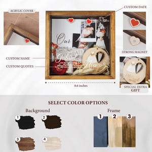 Personalize Weddings Shadow Box, Custom Couple Names and Date Weeding ...