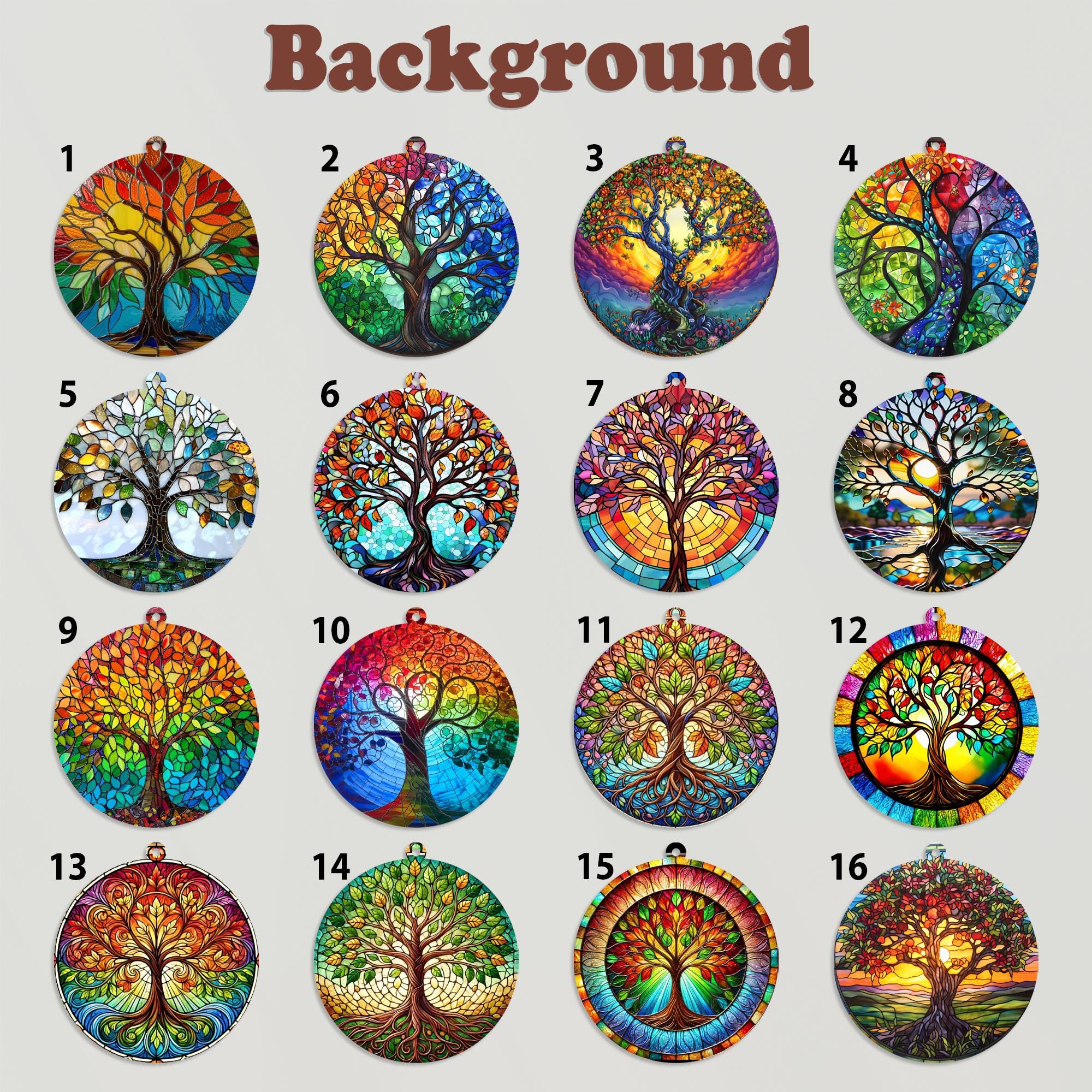 Personalized Family Wind Chimes,tree of Life Suncatcher,family Gift ...
