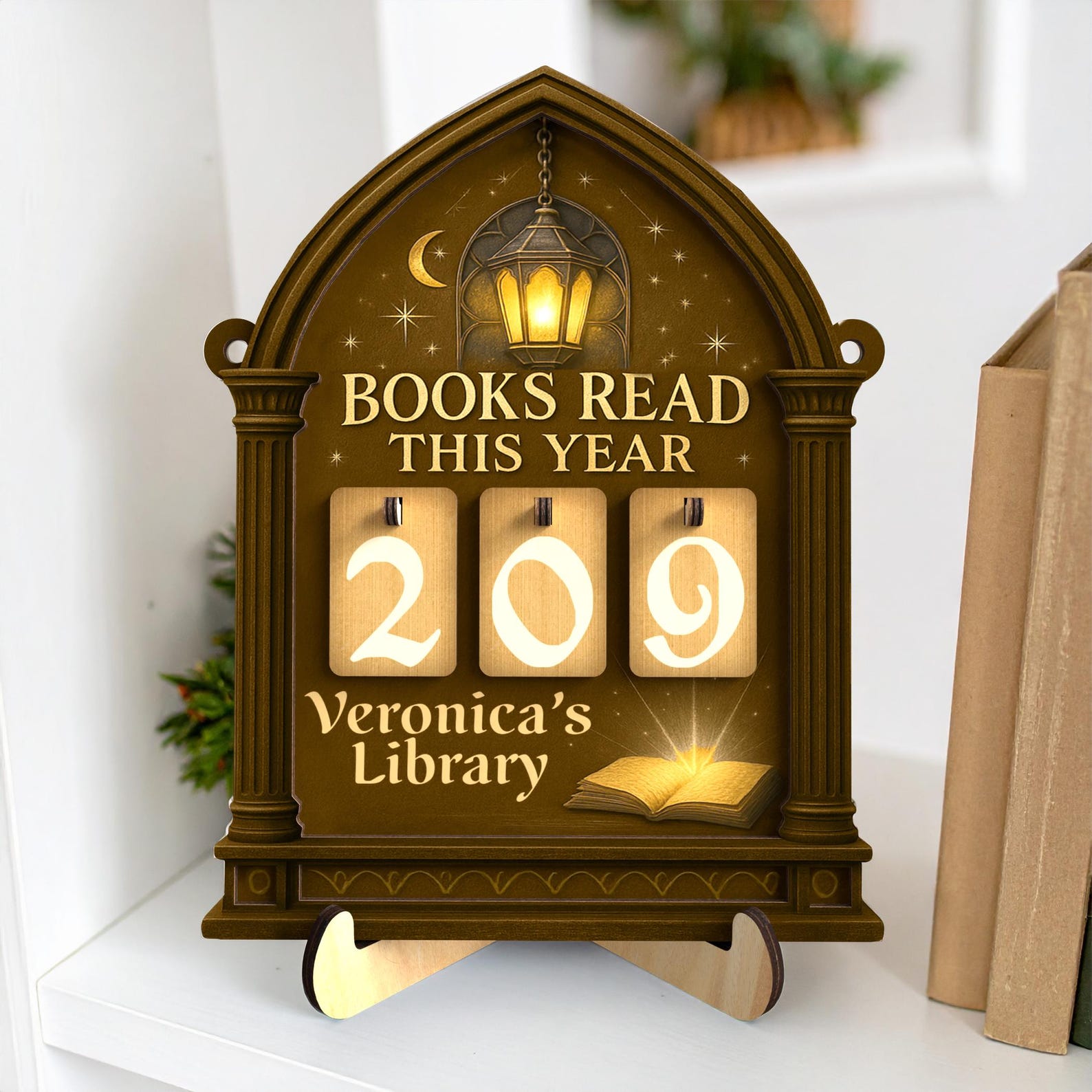 Custom Books Read Tracker,books Read This Year Counter,bookshelf ...