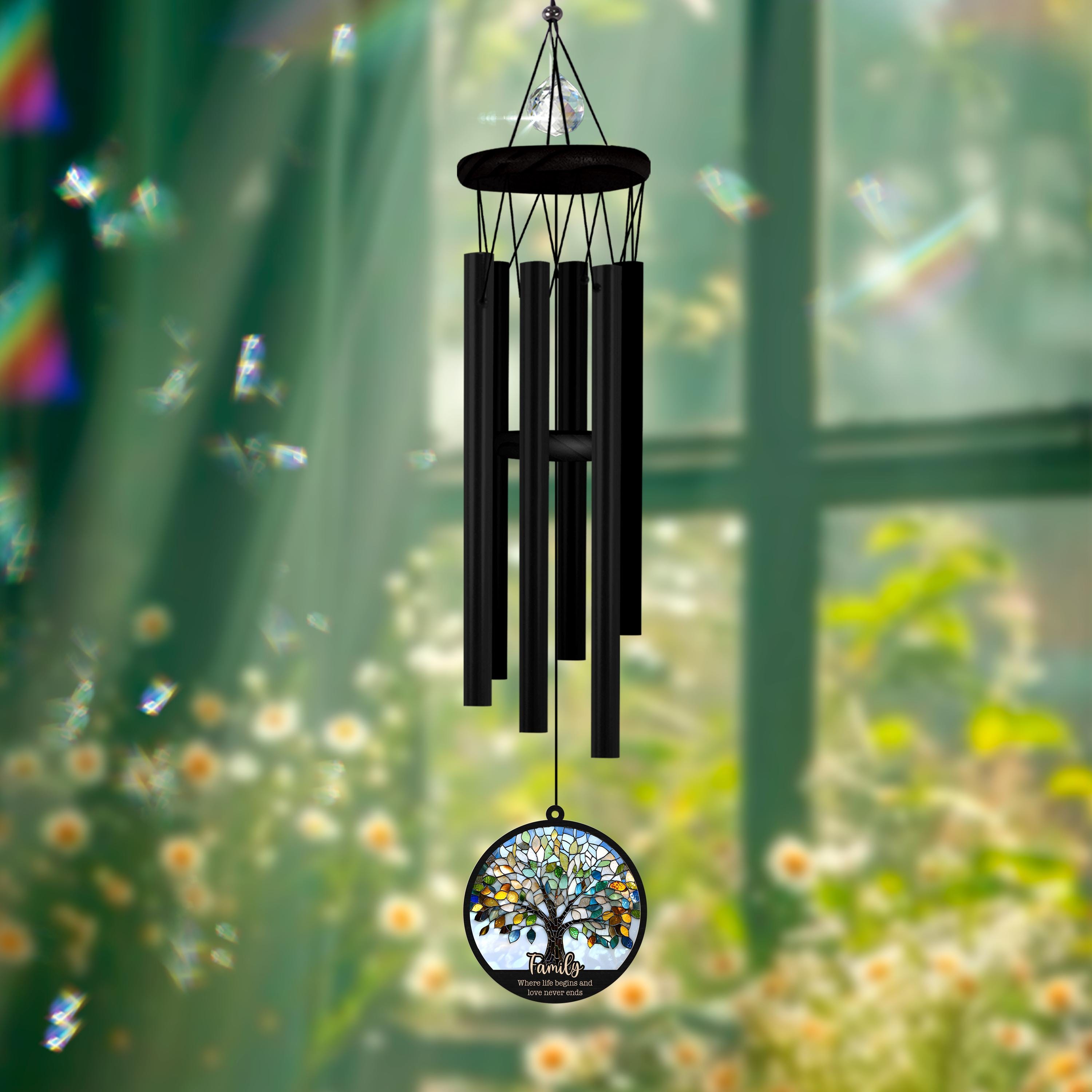 Personalized Family Wind Chimes,tree of Life Suncatcher,family Gift ...