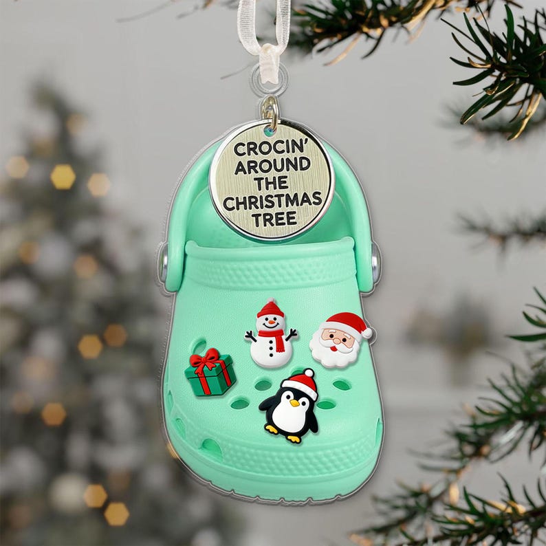 Personalized Crocs Christmas Ornament 2025, Croc Christmas Gift for ...