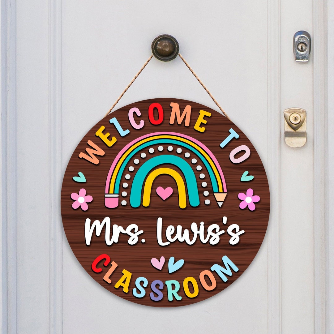 Teacher Doorsign, Back to School Gift, Teacher Appreciation, Teacher ...