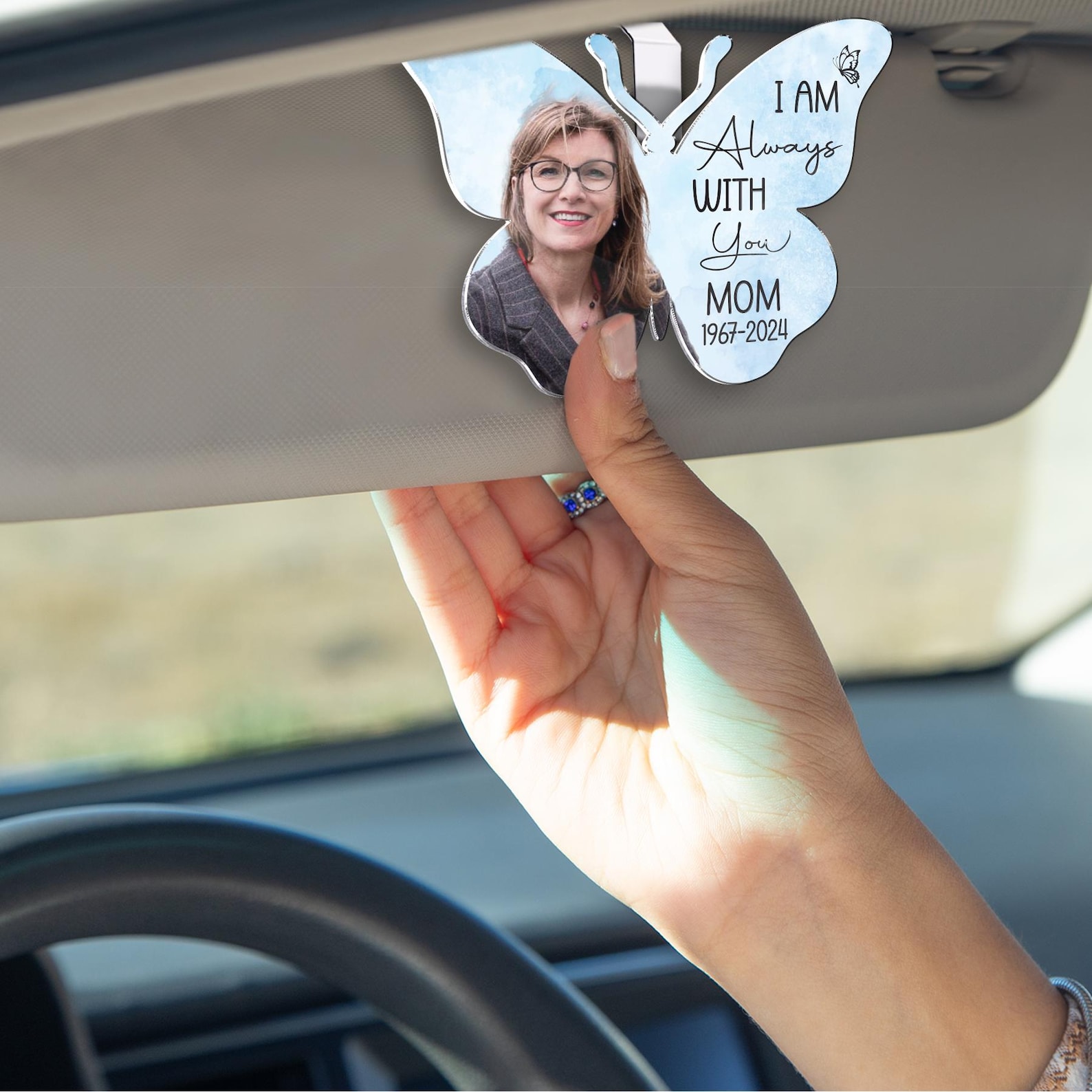 Personalized Memorial Photo Car Visor Clip, Memorial Gift, Custom ...
