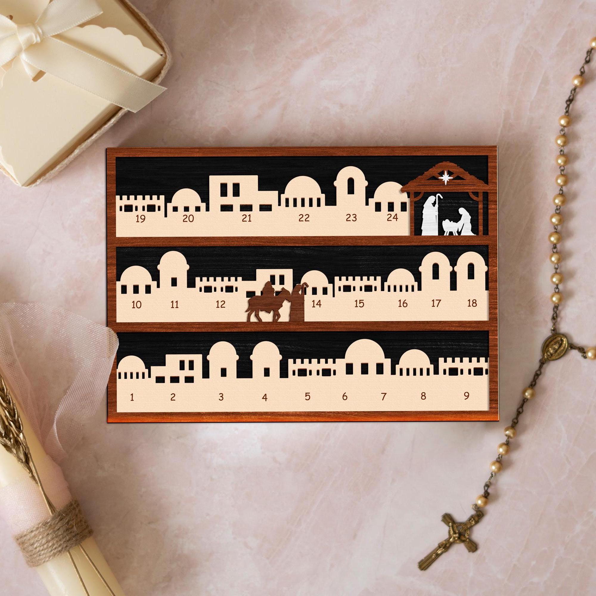 Nativity Advent Calendar Jesus Countdown, Christmas Countdown ...
