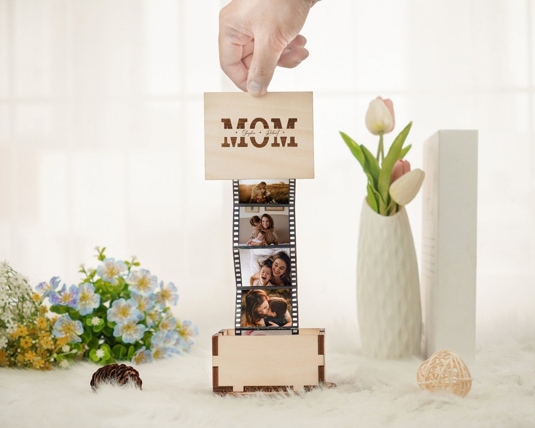Pull Out Photo Memory Box, Pull Out Photo Album in Box for Mom ...