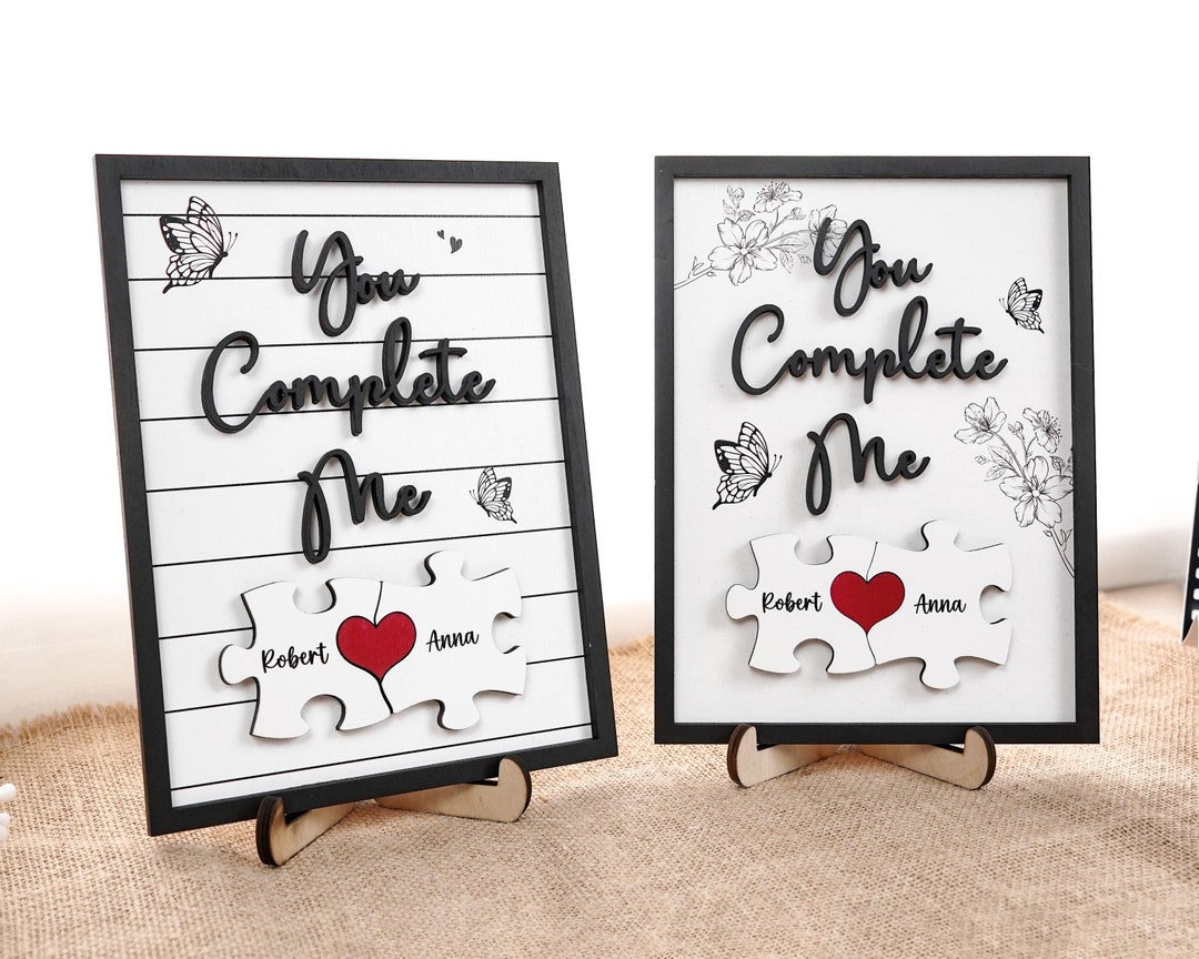 Couple Heart Plaque, Missing Piece of My Heart, Lovers Puzzle Sign ...