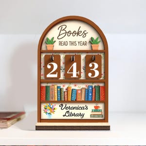 Custom Vintage Book Tracker,books Read Tracker,books Read This Year ...