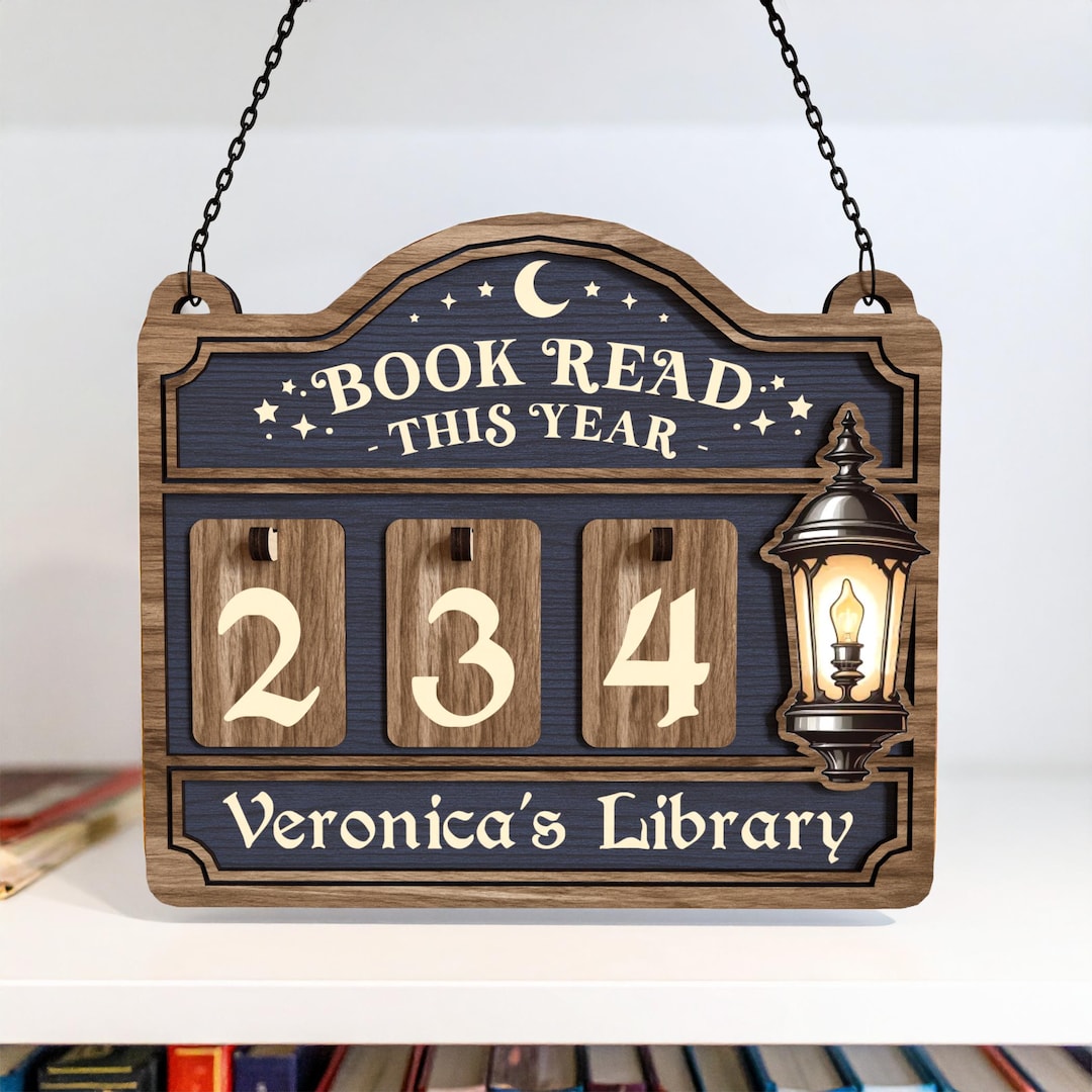 Personalized Books Read Tracker,books Read This Year Counter,book ...