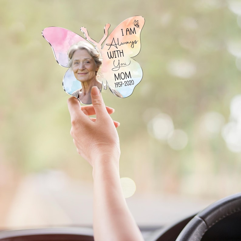 Personalized Memorial Photo Car Visor Clip, Memorial Gift, Custom ...