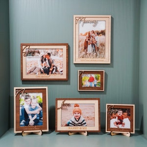 Custom Wood Picture Frame, Personalized Photo Frame, Couple Picture ...