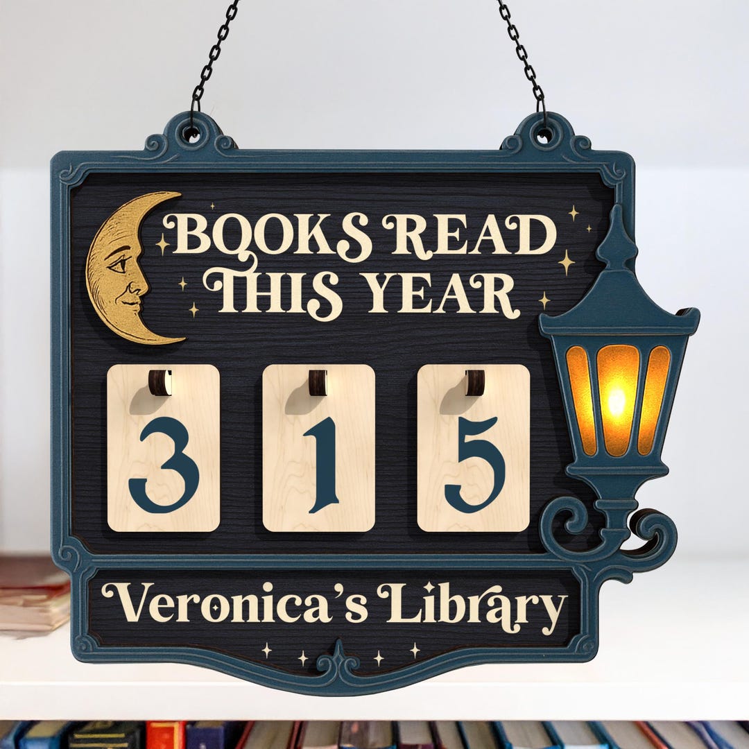 Custom Books Read Tracker,books Read This Year Counter,book Tracker ...