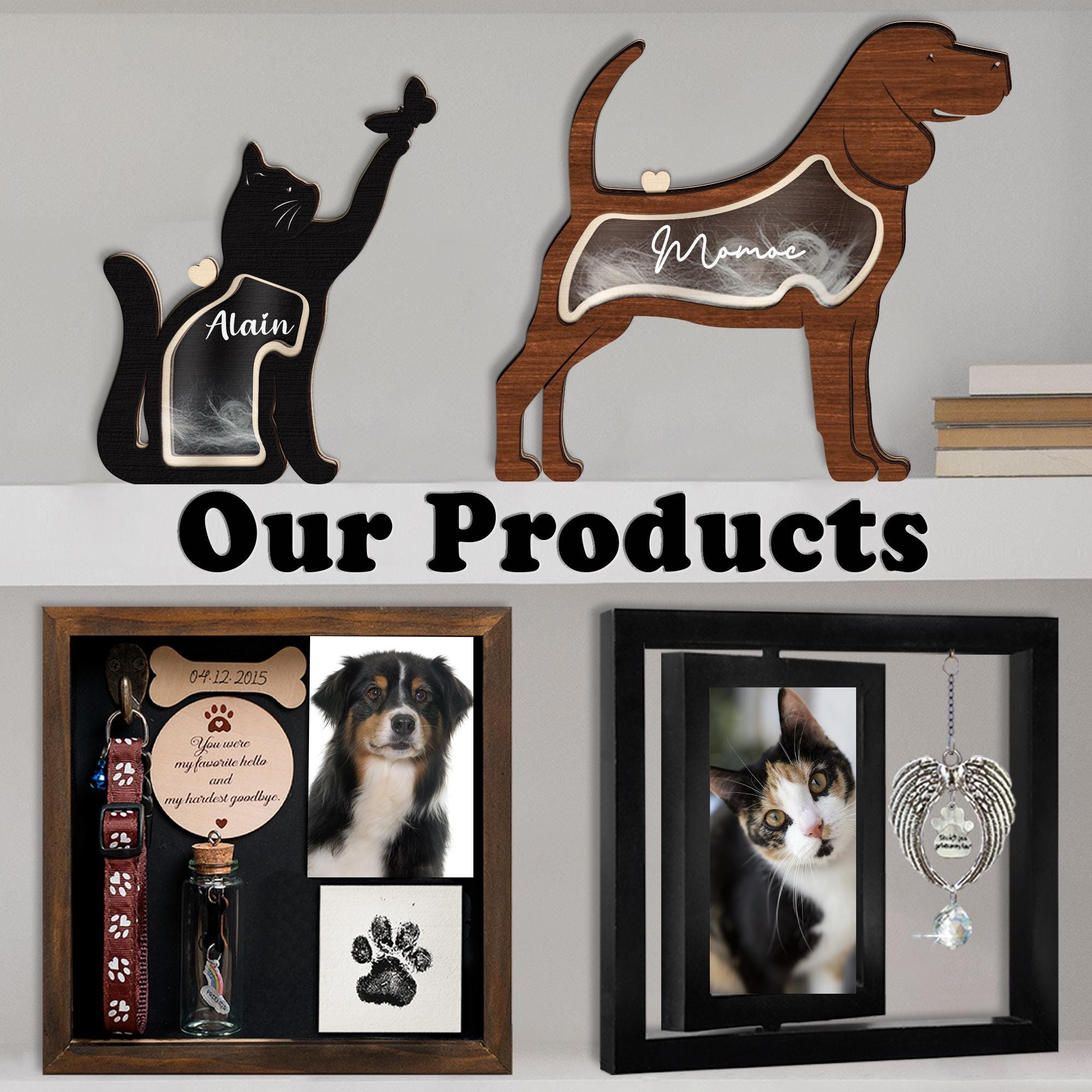 9" German Shepherd Box Suncatcher Dog Hair Keepsake Box, Pet Urn ...