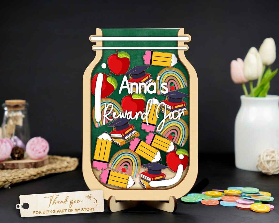 Magnetic Reward Jar Classroom Decor, Apple Token, Teacher Back to ...