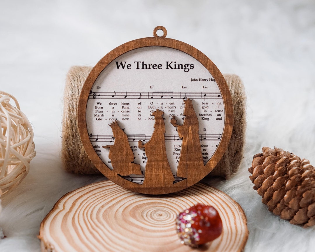 Set 5 Pieces Music Sheet Nativity Ornament, Meaningful Christmas ...