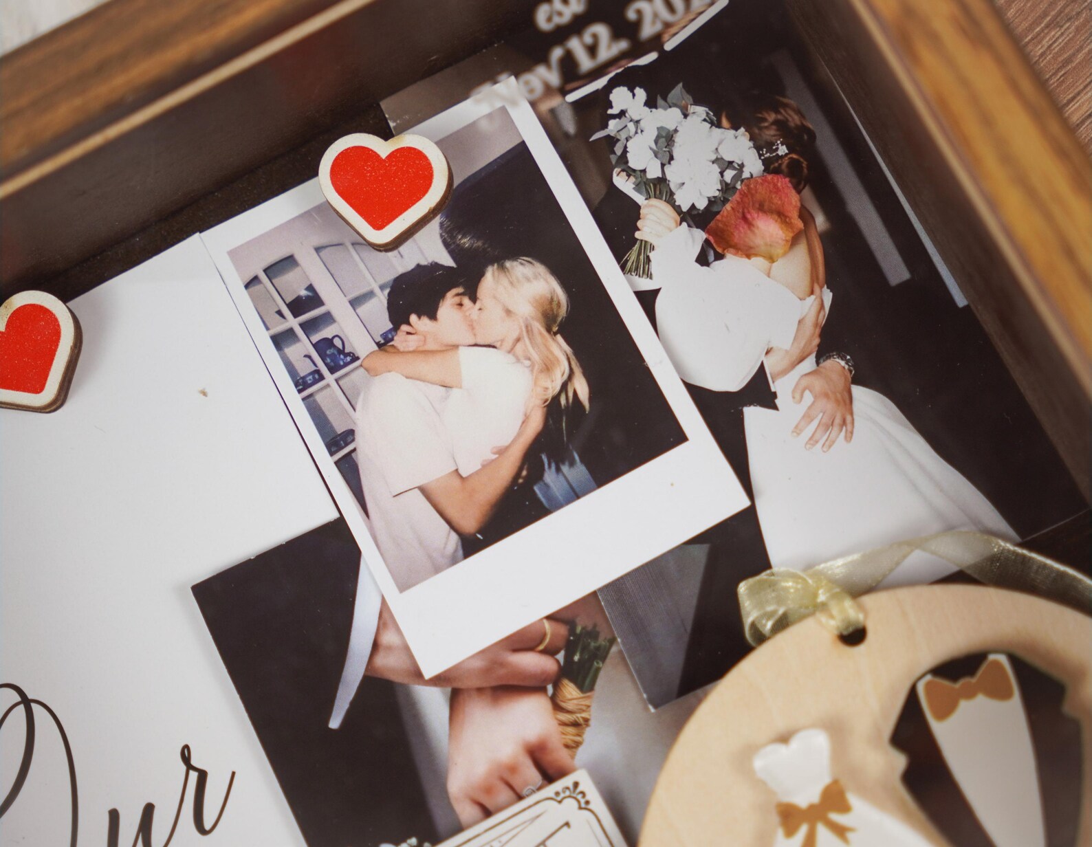 Personalize Weddings Shadow Box, Custom Couple Names and Date Weeding ...