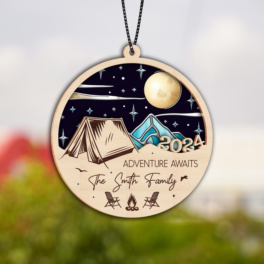 Our Adventure Awaits Ornament, Camping Ornament, Tent Ornament ...