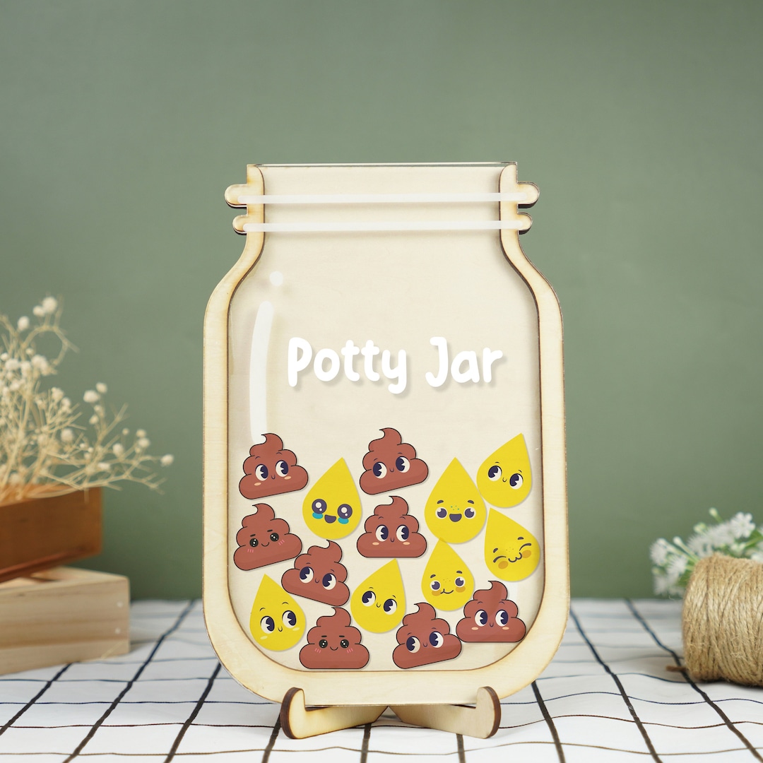 Potty Training Reward Jar, Kids Toilet Reward, Poo Tokens, Potty Jar ...