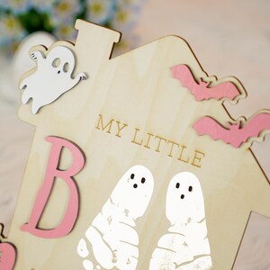 DIY Halloween Footprint Art, Baby’s First Halloween Keepsake, Halloween ...