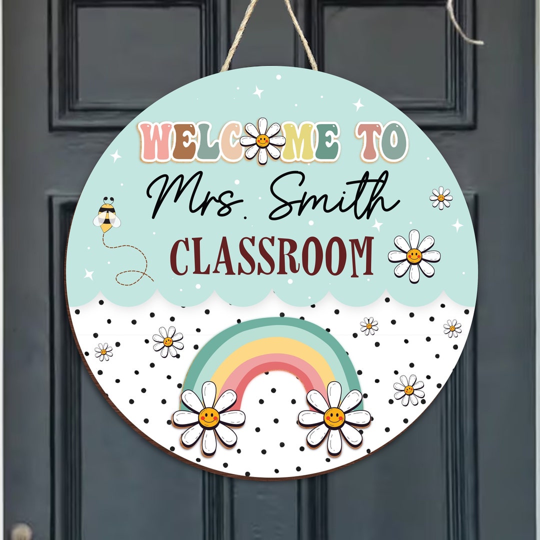 Welcome Sign for Classroom, Back to School Door Hanger, Welcome to Our ...