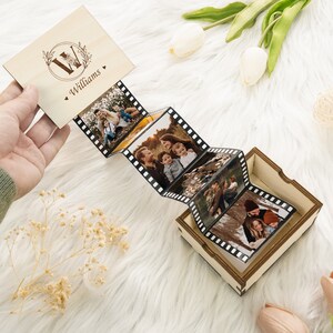 Pull Out Photo Album Wooden Box, First Mother's Wooden Photo Frame ...