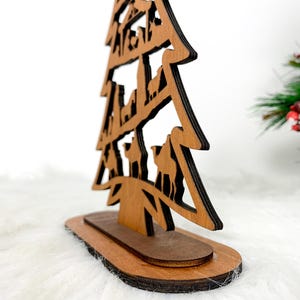 Nativity Tree With Stand,nativity Scene,meaningful Christian Gift ...