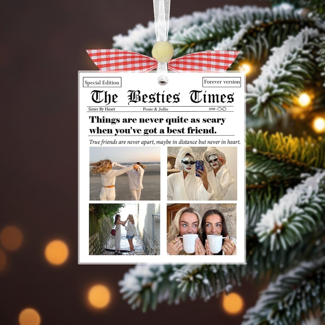 Friendship Gifts Newspaper the BFF Times Personalized Friends Besties ...
