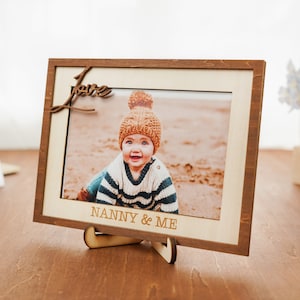 Custom Wood Picture Frame, Personalized Photo Frame, Couple Picture ...