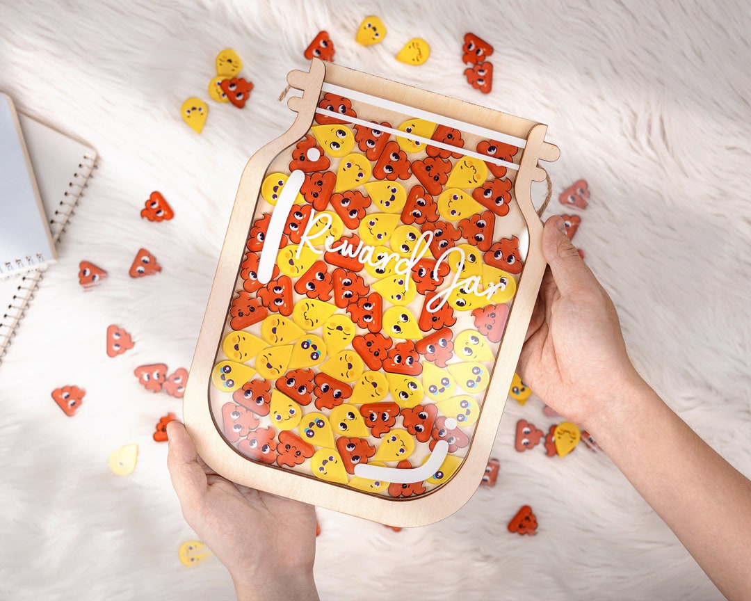 Potty Training Reward Jar, Kids Toilet Reward, Good Behavior Gift, Poo ...