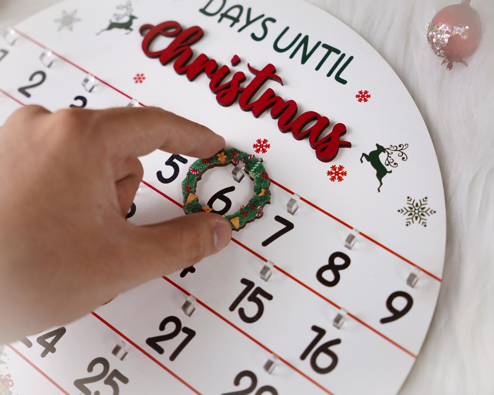 Christmas Countdown Sign,wood Countdown Advent Calendar 2025,days ...